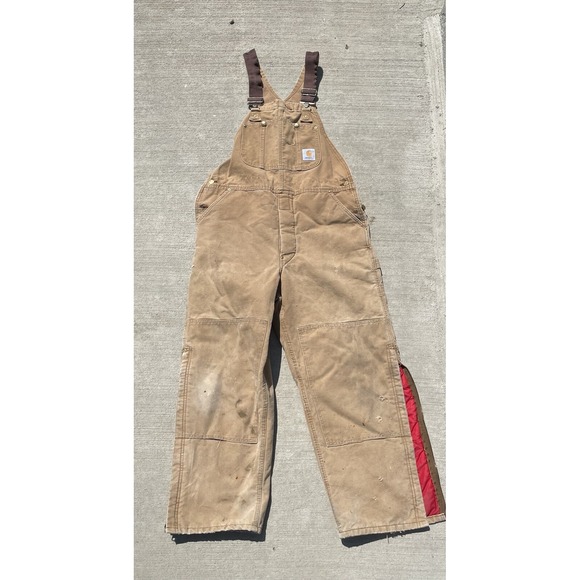 Carhartt | Pants | Vintage Carhartt Overalls Mens 38x27 Quilted Lined ...